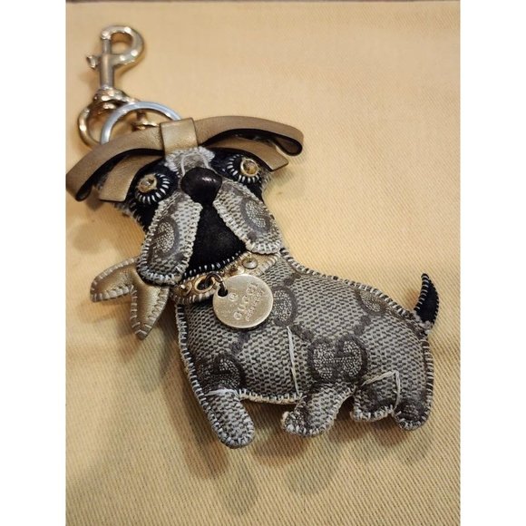 Gucci | Accessories | Gucci Guccioli Gg Logo French Bulldog Bag Charm ...